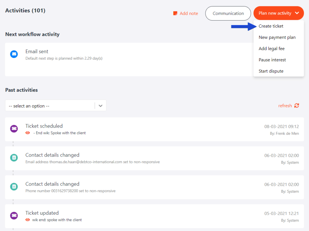 How can I create a ticket? | CollectIC